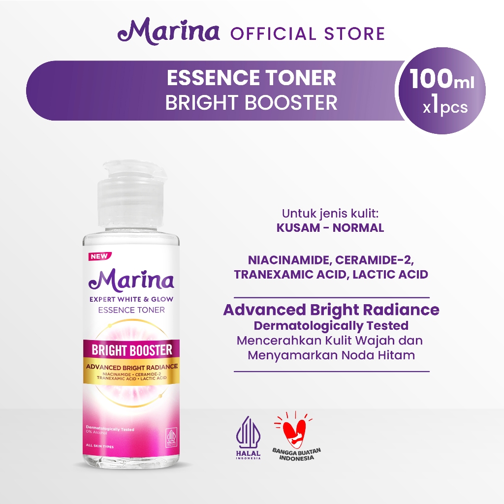 Jual Marina Essence Toner Expert White and Glow 100ml [1pcs] - Exp Date ...