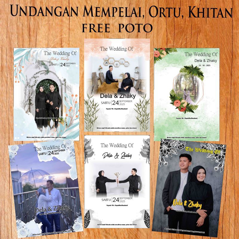 Jual Undangan Lipat 2 / Undangan Manten / Undangan Nikah / Menarik ...