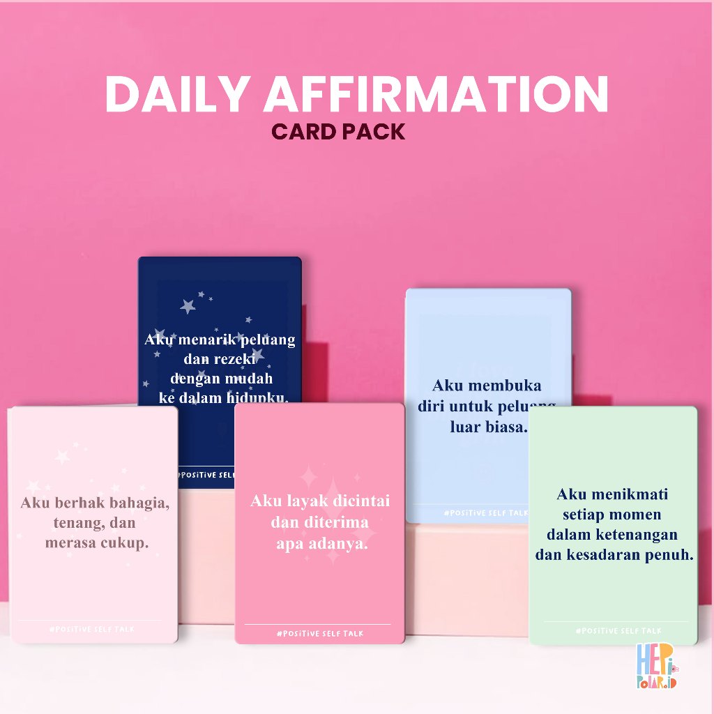 Jual Daily Affirmation Card Pack - Positive Self Talk | Shopee Indonesia