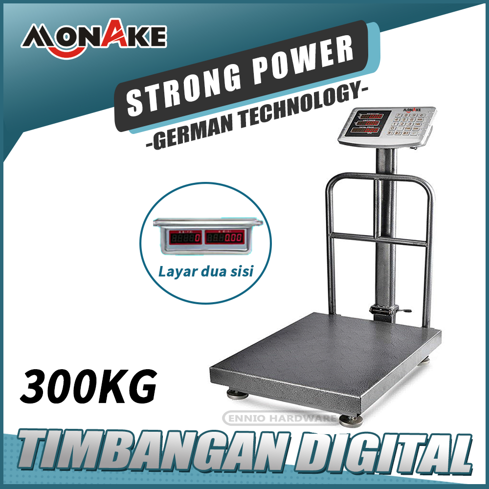 Jual MONAKE Alat Jerman Sisik komputasi digital 150kg/300kg Timbangan ...