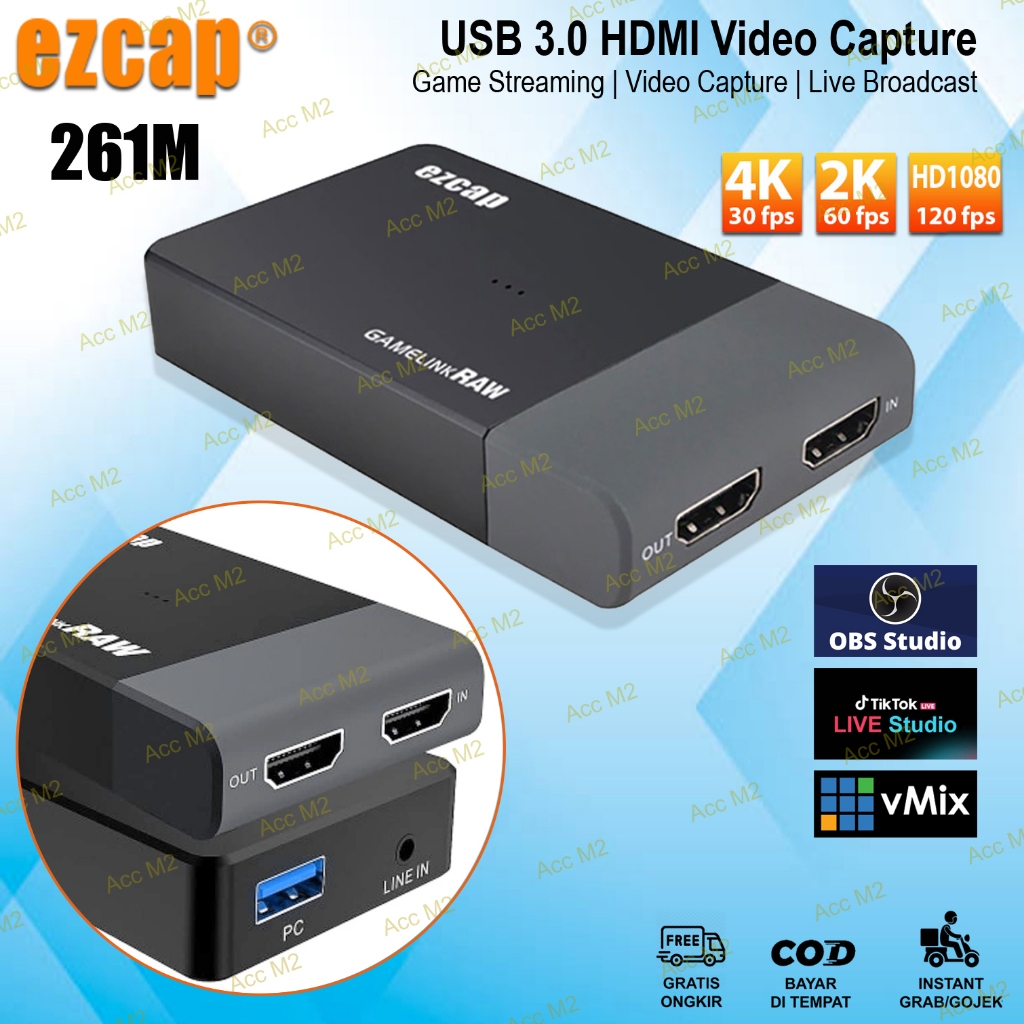 Jual EZCap 261M HDMI Video Capture Card Adapter USB 3.0 4K for Video ...