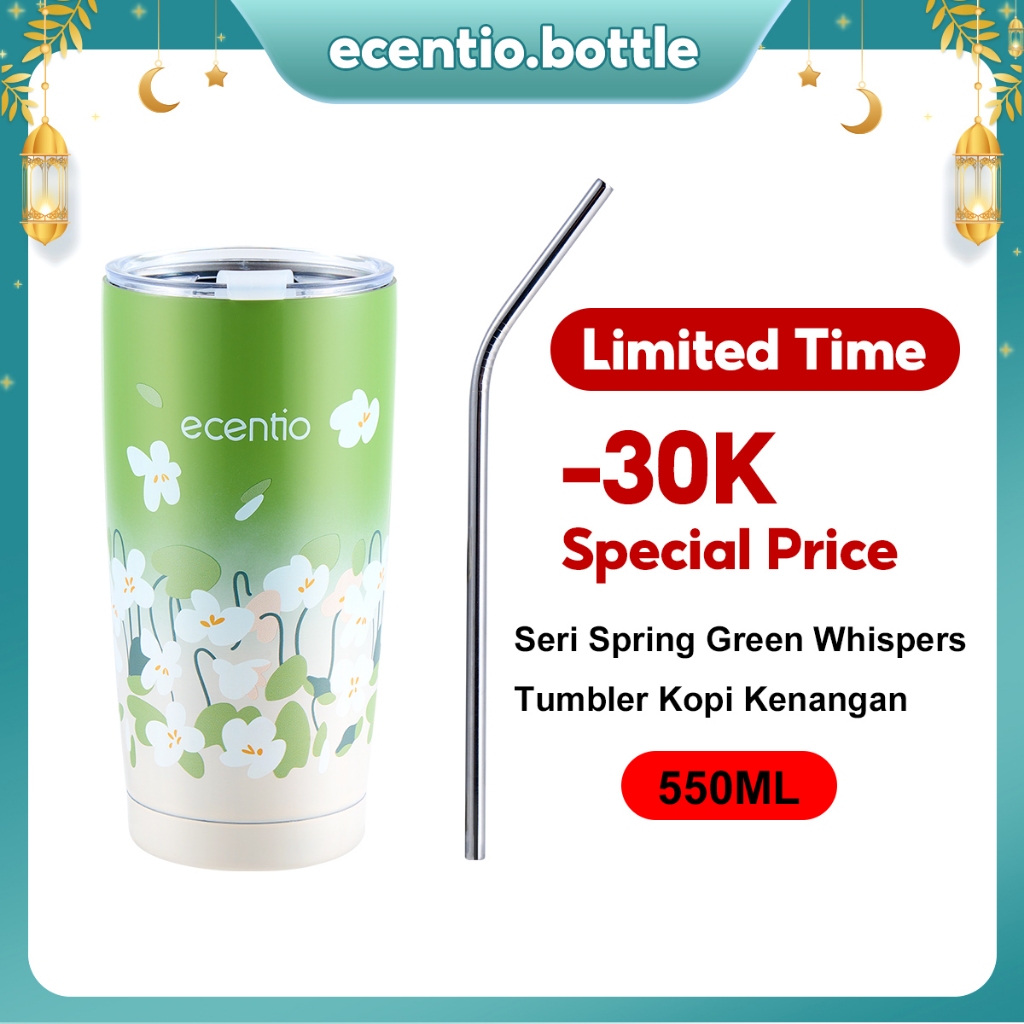 Jual 【Special price -30k】【Seri Spring Green Whispers】 ecentio Tumbler ...