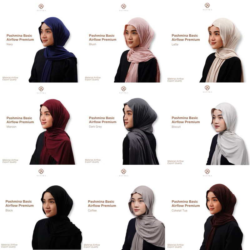 Jual PASHMINA KAOS SATTKA NEW | Shopee Indonesia