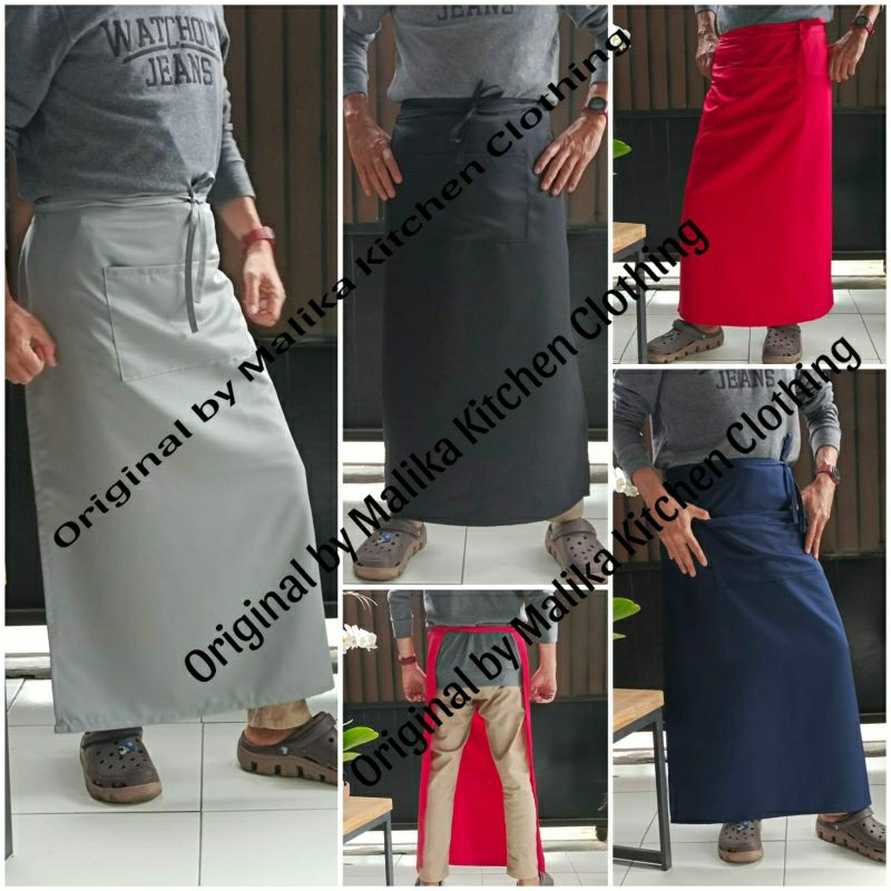 Jual Apron Longhalf Intercooler Celemek Masak Panjang Apron Chef ...