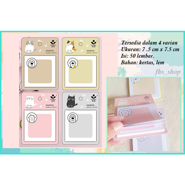 Jual Sticky Notes Lucu Sticky Note Kertas Memo Buku Tulis Sticky Notes ...