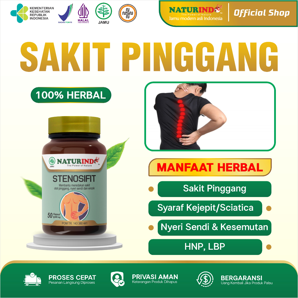 Jual Obat Sakit Pinggang Sampai Kaki Sakit Bokong Saraf Kejepit ...