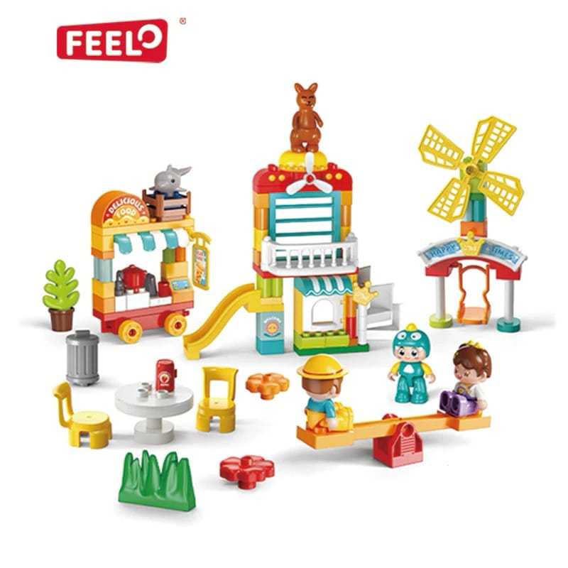 Jual MAPLETOYS - Feelo Children Fun Park Playground Building Blocks ...