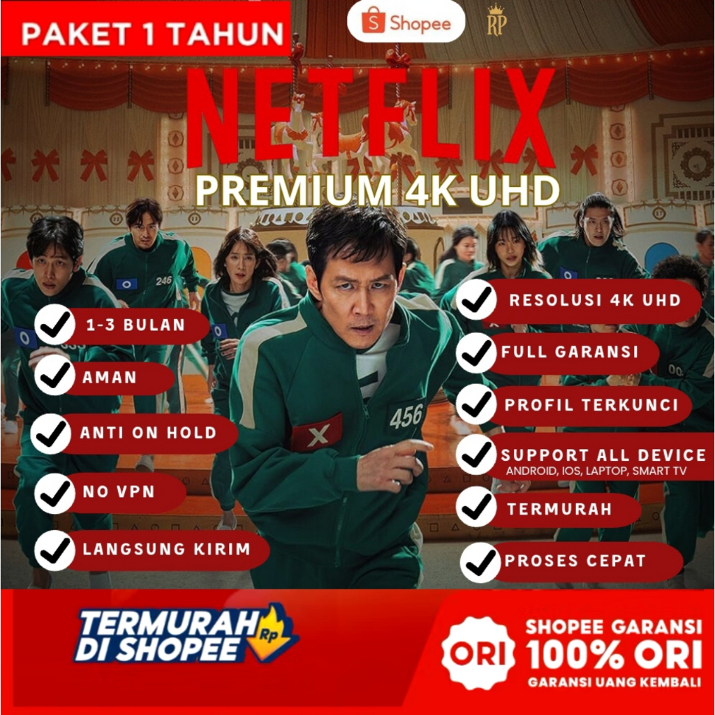 Jual NETFLIXXX PREMIUM 4K ULTRAHD 1 BULAN & 1 TAHUN FULL GARANSII | Shopee Indonesia