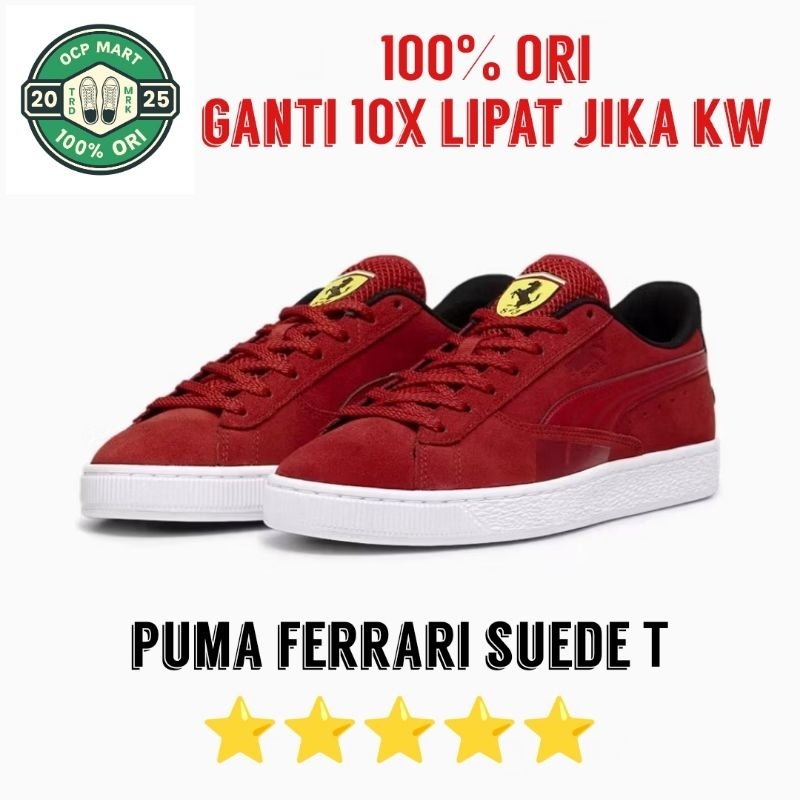 Jual 100% ORI Sepatu Sneakers Puma Ferrari Suede T Original | Shopee ...