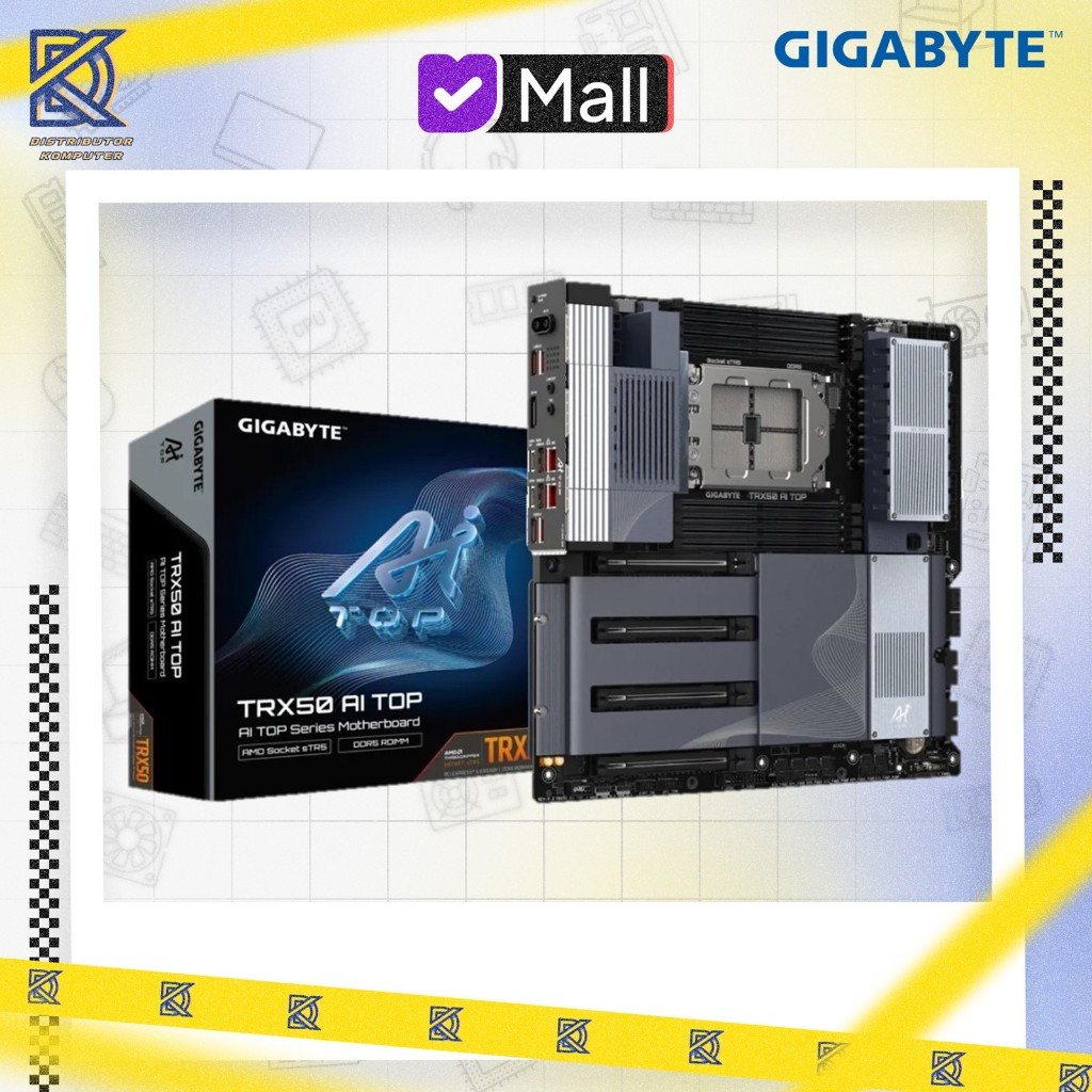 Jual GIGABYTE MOTHERBOARD TRX50 AI TOP DDR5 - STR5 | Shopee Indonesia