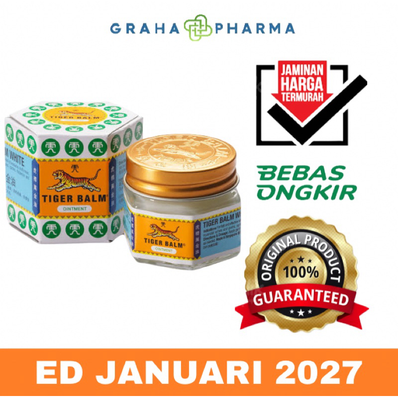 Jual BALSAM TIGER BALM WHITE OINTMENT 20GR | Shopee Indonesia