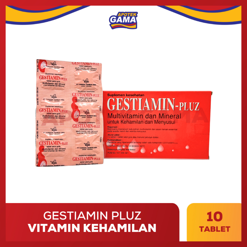 Jual Gestiamin Plus – Suplemen Multivitamin & Mineral untuk Ibu Hamil ...