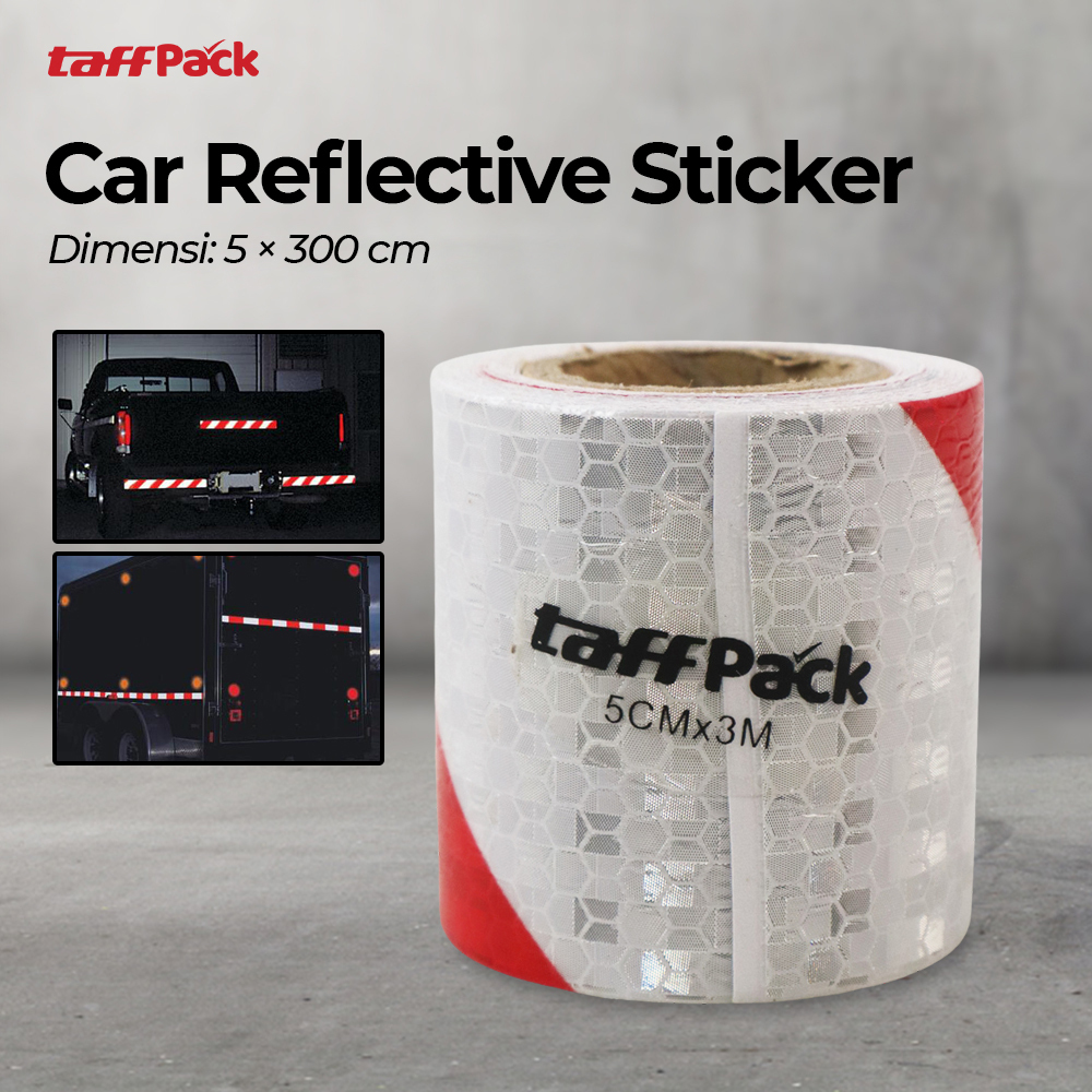 Jual Stiker Reflektif Mobil Warning TaffPACK Car Reflective Sticker ...