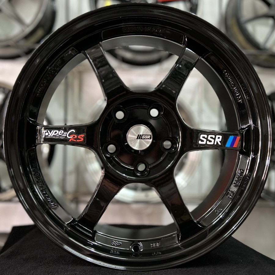 Jual VELG SSR TYPE C RING 17 LEBAR 8 PCD 5X114.3 ET 40 WARNA GLOSS BLACK | Shopee Indonesia