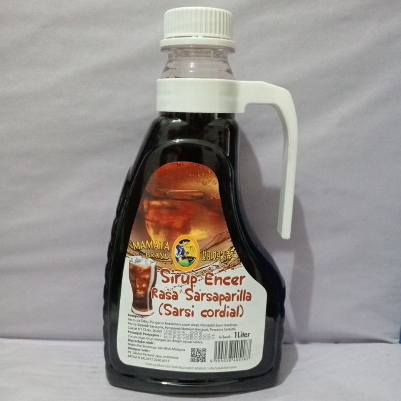Jual Mamata Brand Cordial Rasa Sarsaparilla Sarsi 1 Liter | Shopee ...