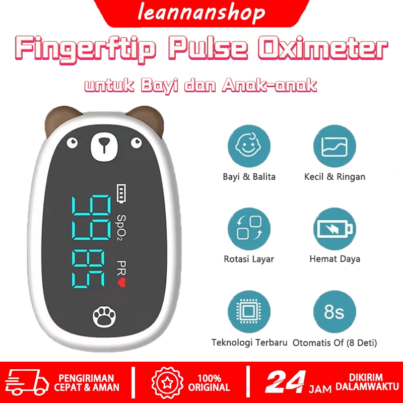 Jual Pulse Fingertip Oximeter Balita Dan Anak SpO2 Kadar Darah Oksigen ...