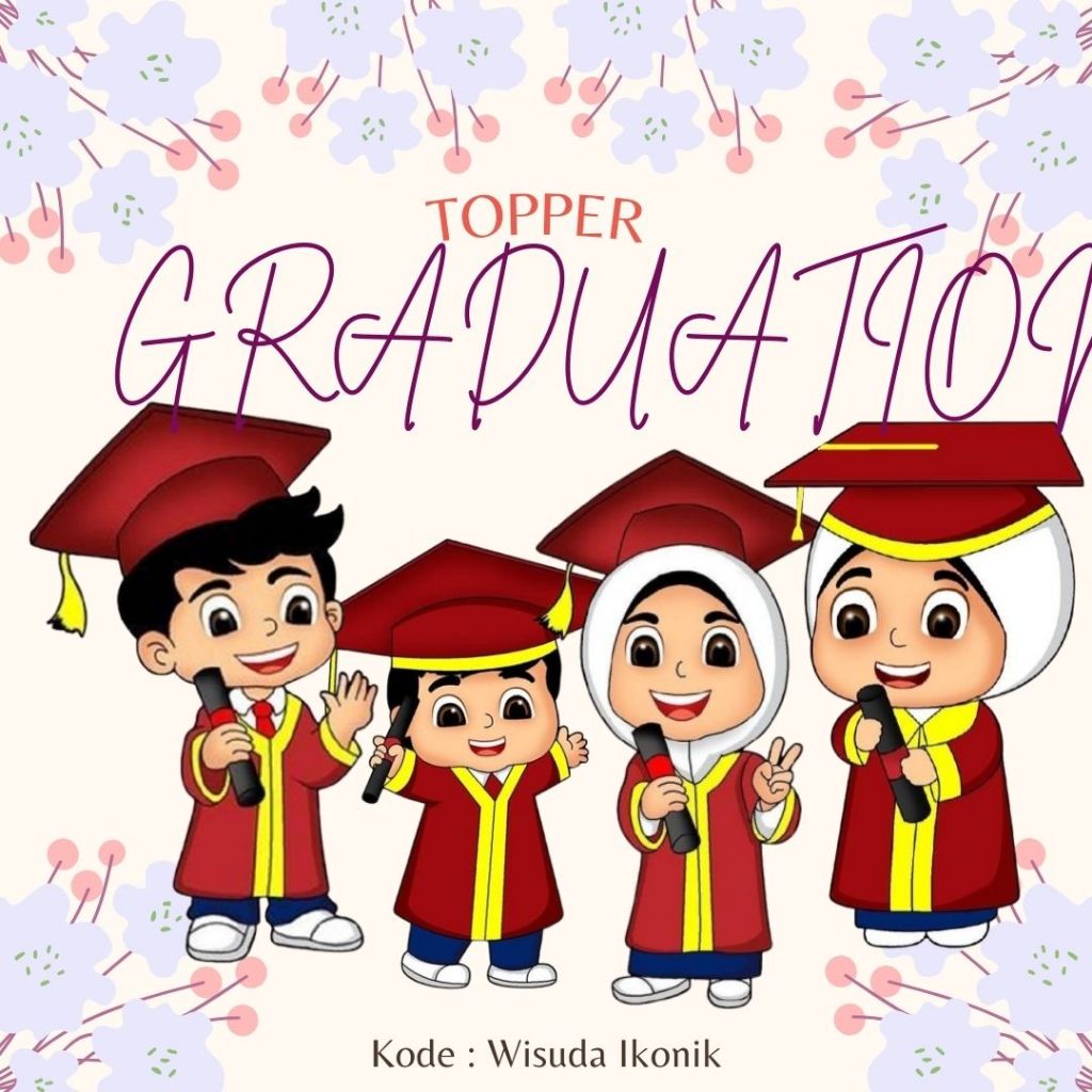 Jual TOPPER WISUDA 40 PCS // TOPPER GURU // KARTU UCAPAN WEDDING ...