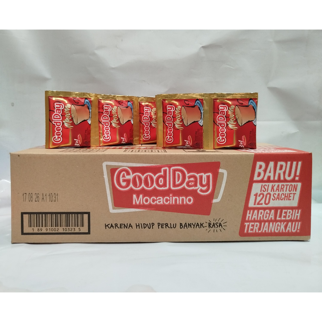 Jual 1 Dus Good Day Moccacino isi 12 Renceng / 120 Sachet | Shopee ...