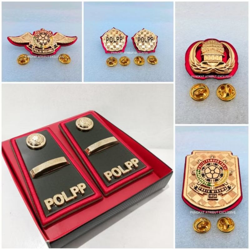 Jual ATRIBUT PANGKAT POLPP 3A + TANJAB + NEMTEG PAKET SET KOMPLIT ...