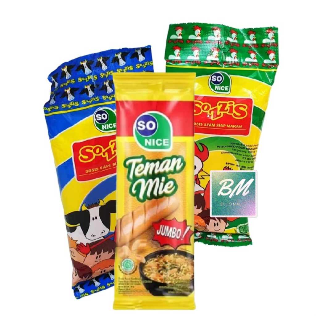 Jual So NIce SOZZIS Sosis Ayam Sapi Teman Mie 1 Pack Siap Makan Instan ...