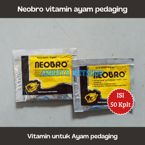 Jual Neobro vitamin ayam Broiler sachet isi 5 gram | Shopee Indonesia