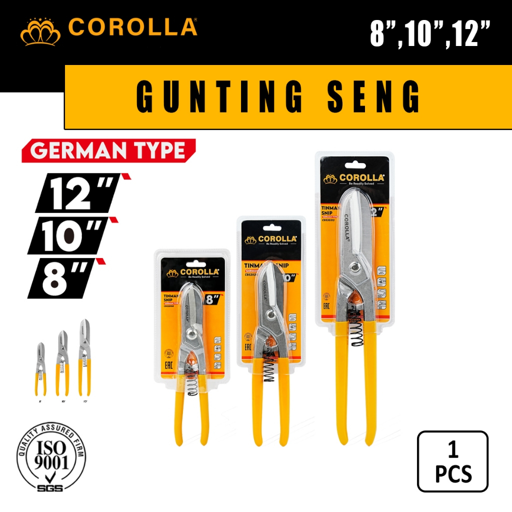 Jual COROLLA GUNTING SENG model GERMANY TYPE TINMAN'S SNIP 8 inch/10 ...