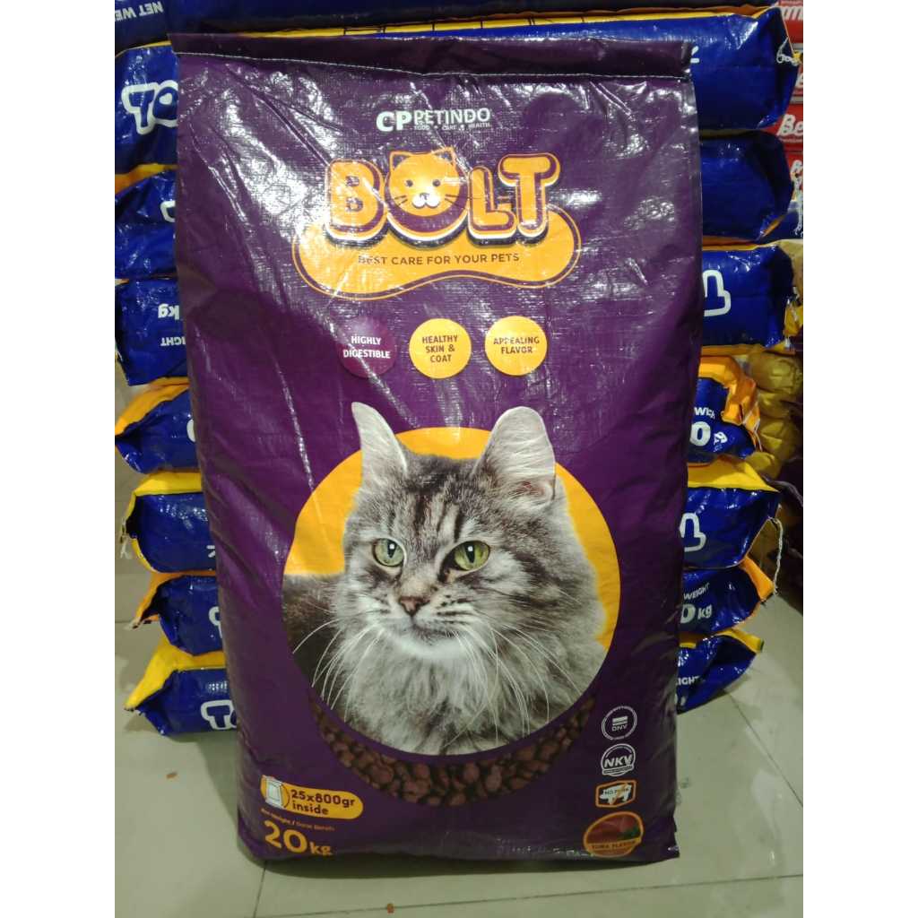 Jual GOJEK - BOLT CAT ADULT IKAN TUNA 20KG FRASHPACK - CAT FOOD BOLT ...