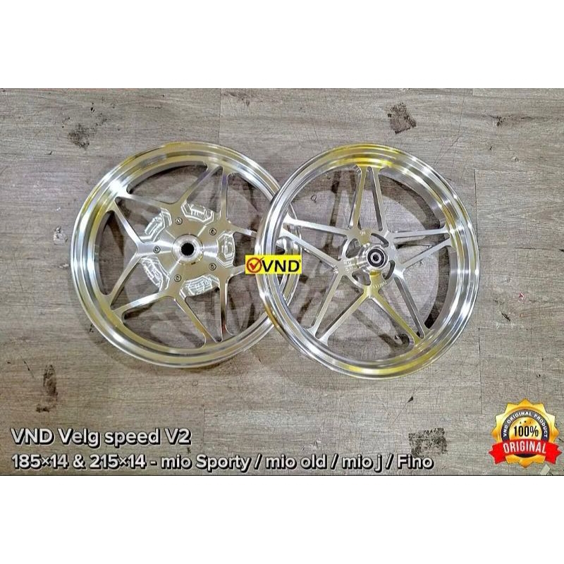 Jual VELG VND VSPEED GEN 2 MIO SPORTY / M3 UK DEPAN 1.85x14 & 2.15x14 ...