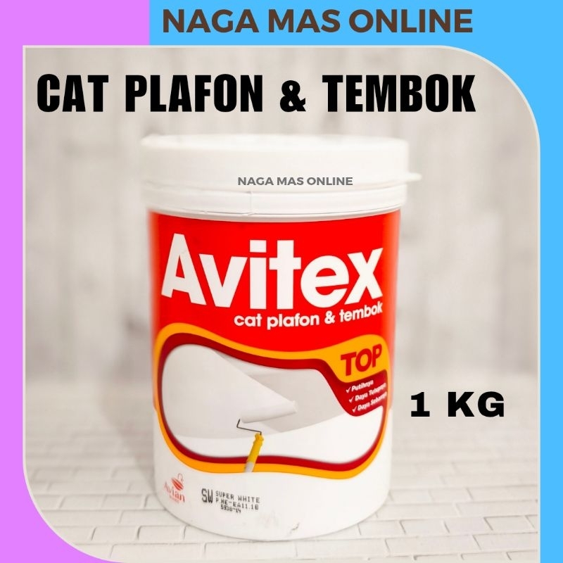 Jual CAT AVITEX 1 KG PUTIH MEREK AVIAN CAT PLAFON DAN CAT TEMBOK WARNA ...