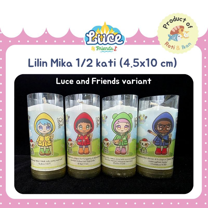 Jual Lilin Doa Mika Luce Maskot Yubelium 2025 dengan ayat pilihan (Luce ...