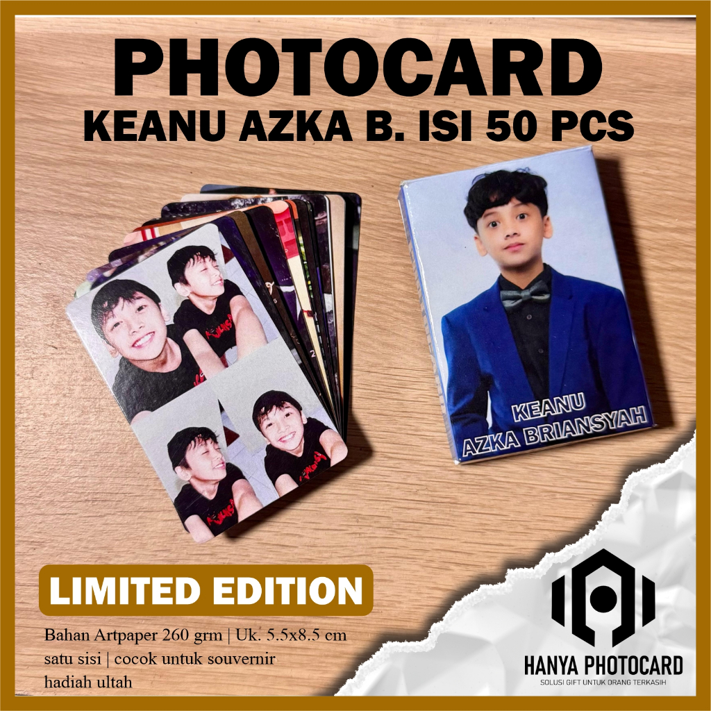 Jual " Photocard Keanu Azka Briansyah Isi 50 Pcs (Free Gantungan Kunci ...