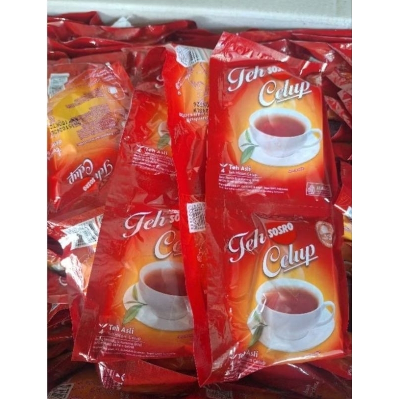 Jual Teh Celup Sosro Sachet 1 Renceng isi 10 Bungkus @4pcs | Shopee ...