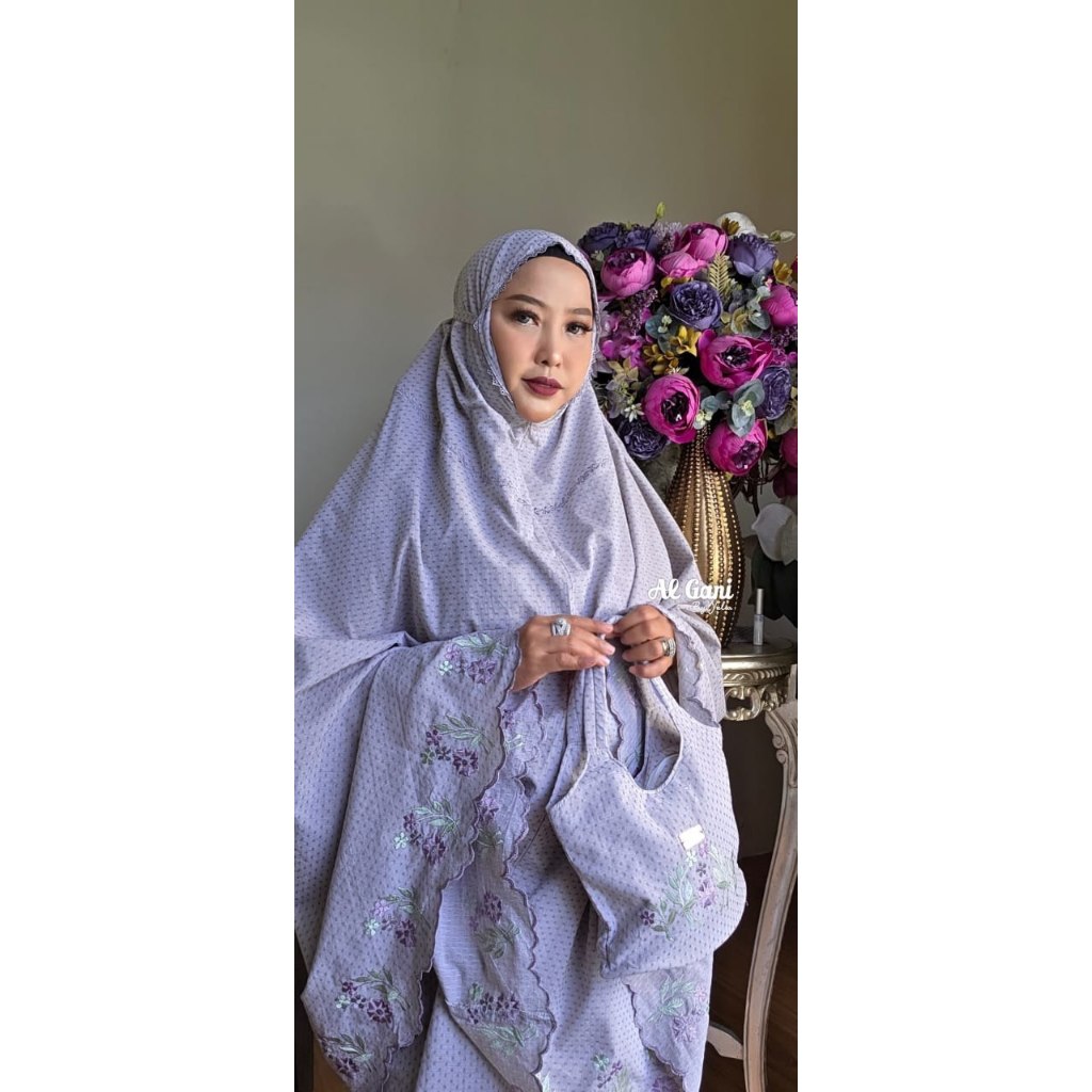 Jual Mukena ALGANI Uragiri border coklat Terbaru untuk Ramadhan yang ...