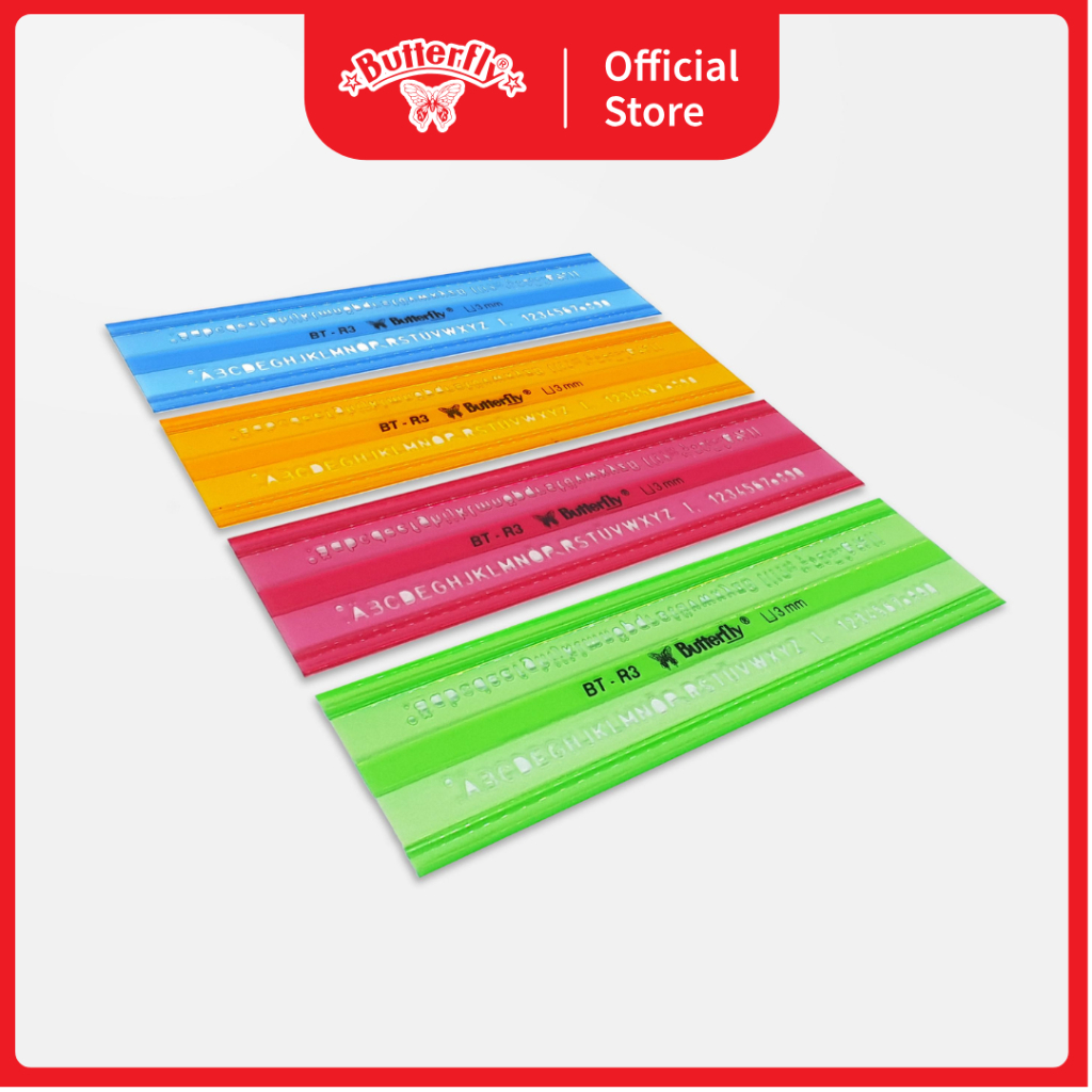 Jual Butterfly Penggaris BT-R3 / MAL HURUF 3MM | Shopee Indonesia
