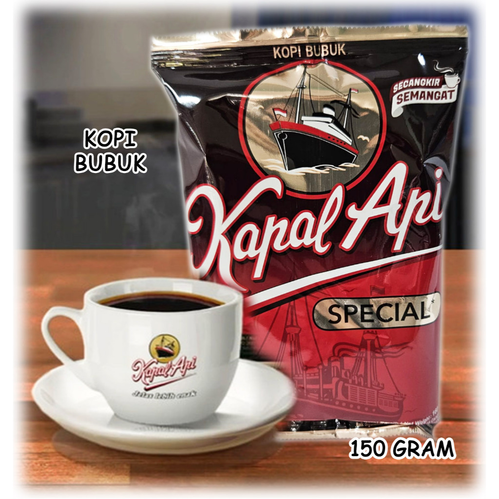 Jual Kopi Kapal Bubuk Api Special Kemasan 150 Gram | Shopee Indonesia