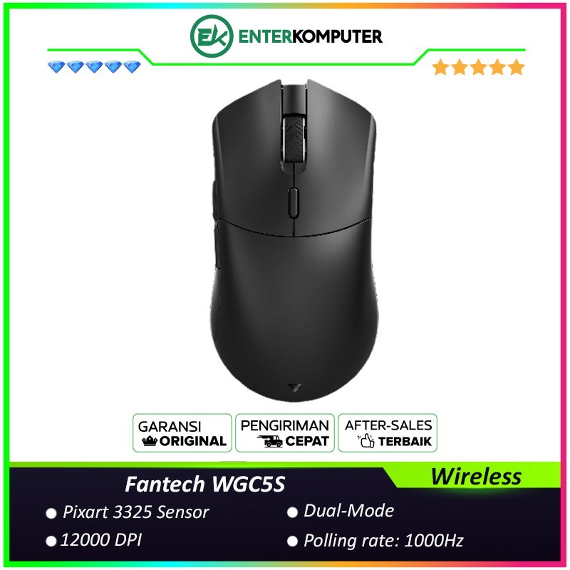Jual Fantech WGC5S Rechargeable Wireless Gaming Mouse | Shopee Indonesia