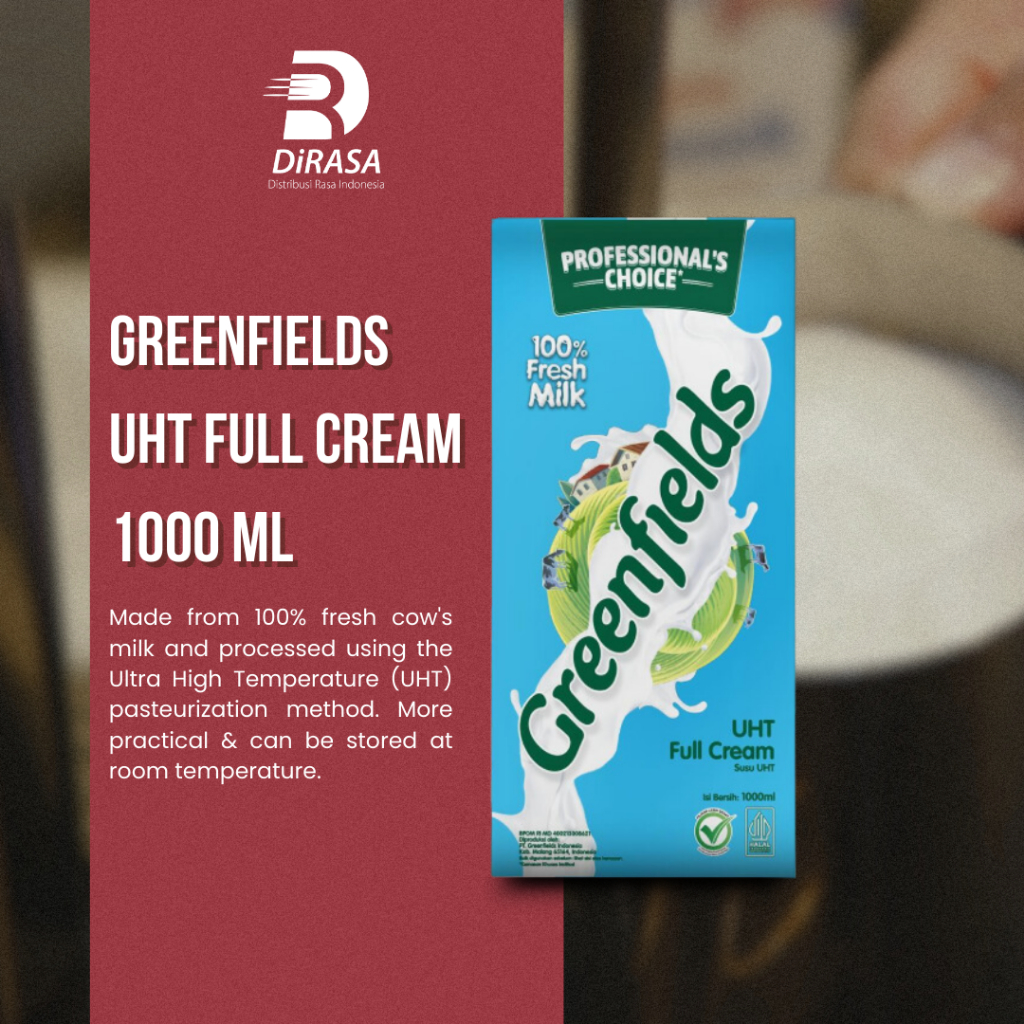 Jual DiRASA - GREENFIELDS Fresh Milk UHT Full Cream 1000 ML Untuk ...