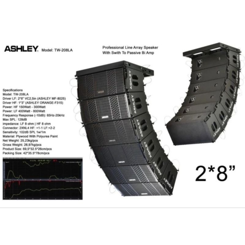 Jual Speaker Line Array Ashley TW 208 LA Original | Shopee Indonesia