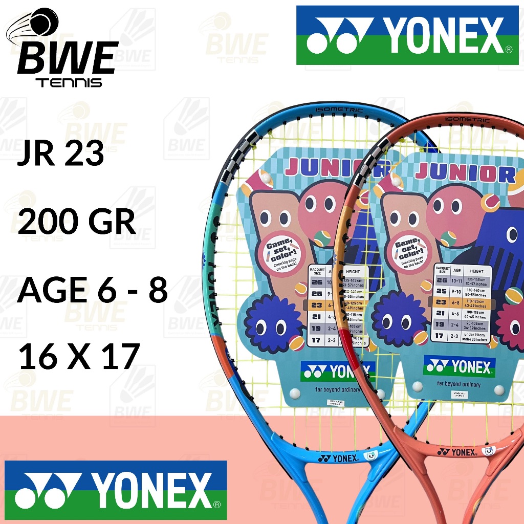 Jual RAKET TENNIS YONEX JUNIOR JR23 200GR - RAKET TENIS LAPANGAN ANAK ...