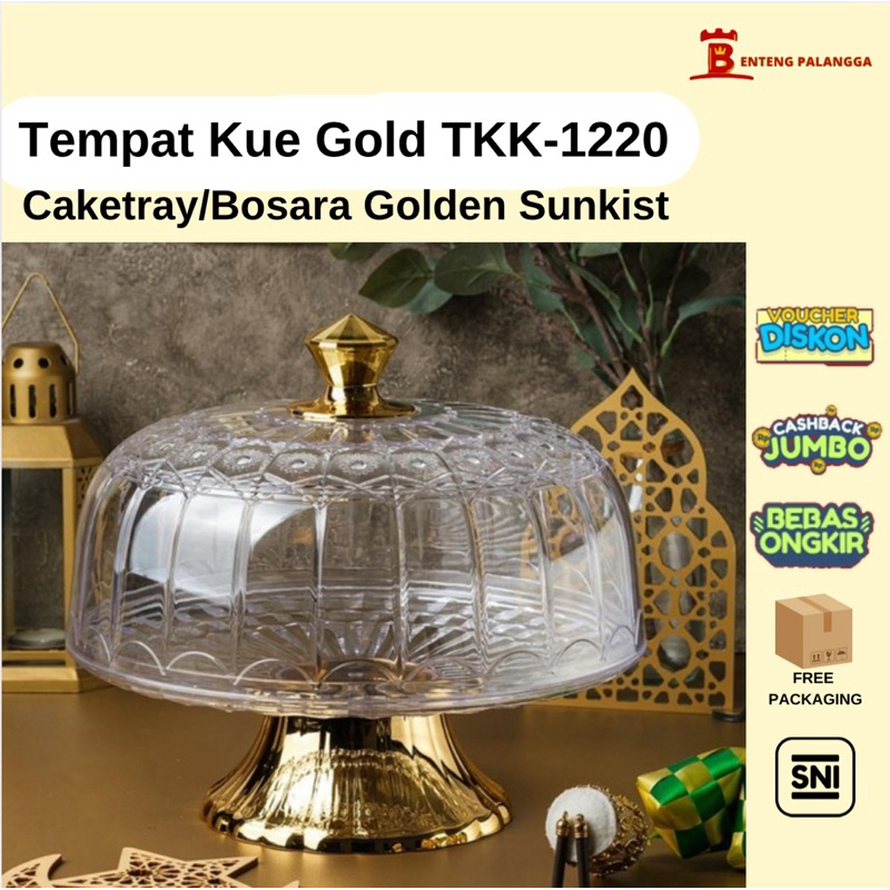 Jual Tempat Kue Gold TKK 1220 Golden Sunkist (1PCS) / Cake Tray Bosara ...