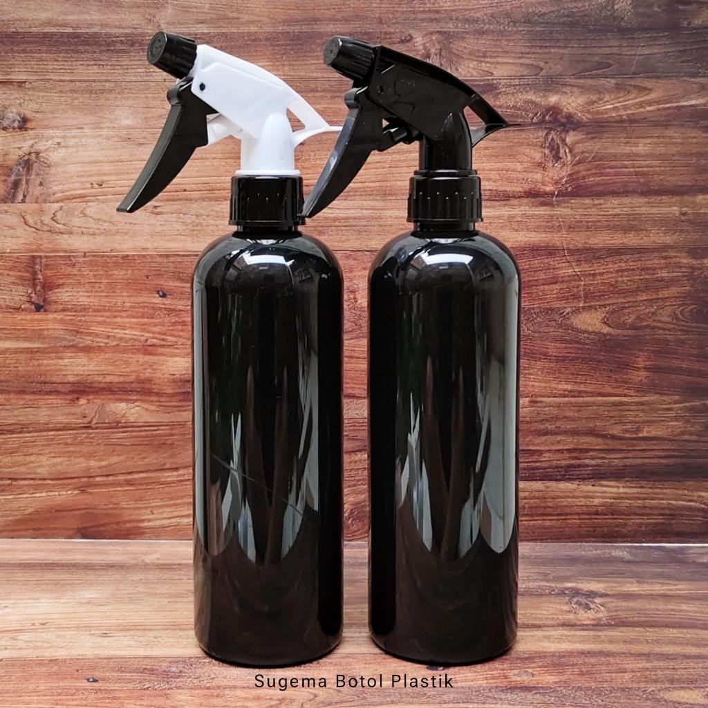 Jual Botol Spray Triger 500ml Hitam Glossy / Botol 500ml Tutup Big Triger | Shopee Indonesia