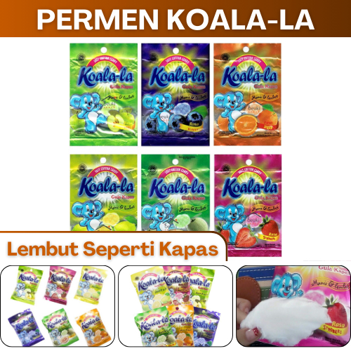 Jual Permen Jadul Koala-La Permen Gula Kapas Soft Cotton Candy Koalala ...
