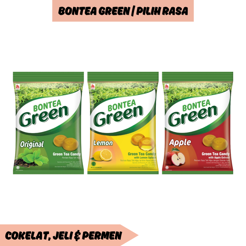Jual Bontea Green Tea Permen Rasa Teh Hijau Asli Berbagai Varian Pilih ...