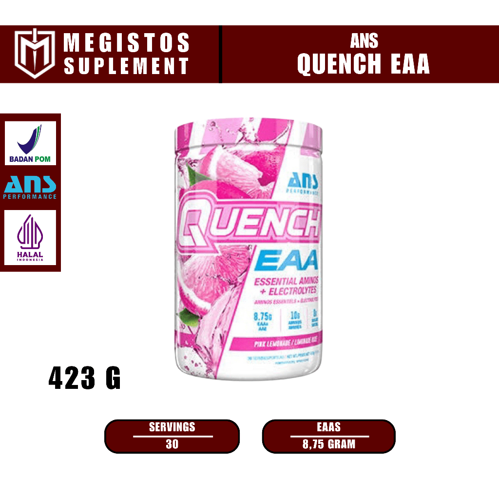 Jual ANS Quench EAA BCAA ELECTROLYTES 30 Serving Serv Bcaa Powder ANS ...