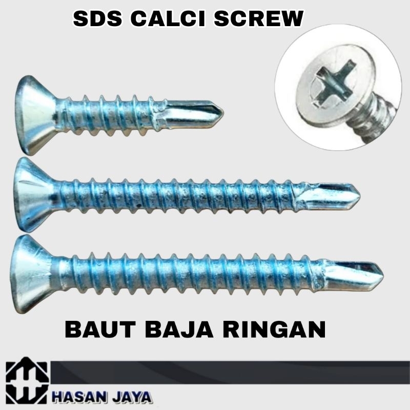 Jual Skrup Sekrup Roofing SDS FH 8x25 / 8x32 Baut Sekrup Baja Ringan F ...