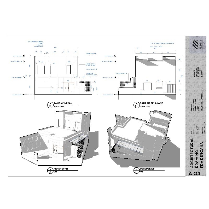 Jual Template Denah Tampak Potongan ( Format Skp + Layout ) | Shopee ...