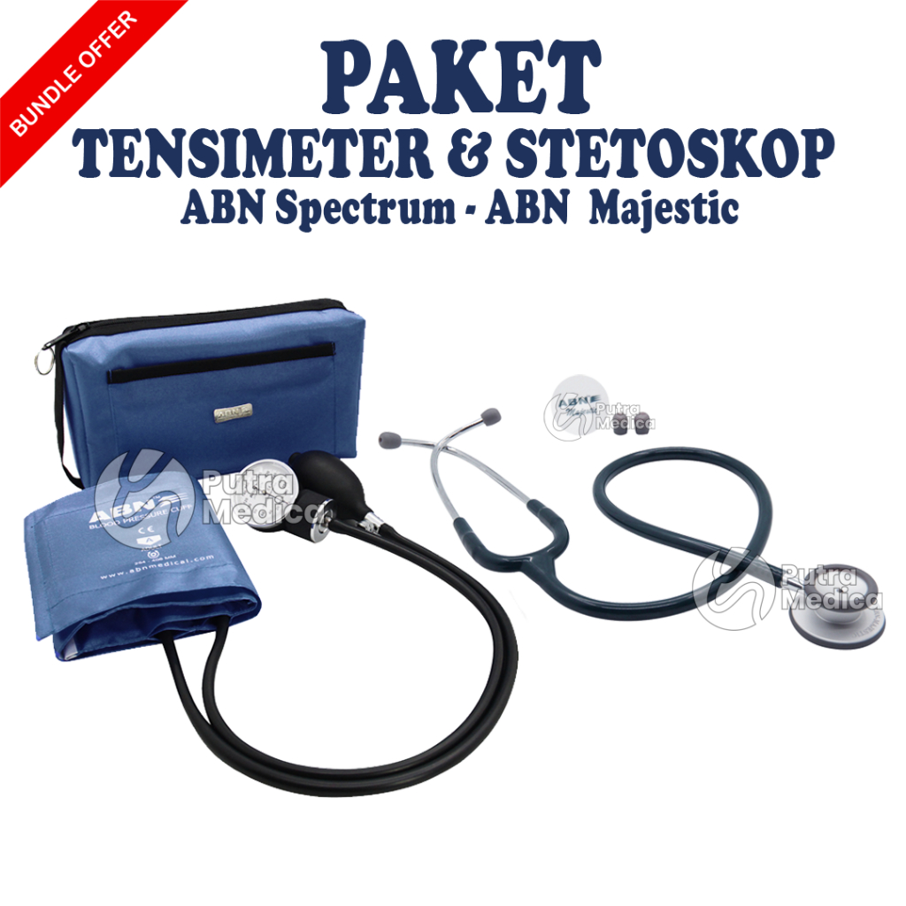 Jual ⚡️PAKET HEMAT⚡ ABN Tensimeter Aneroid Spectrum & Stetoskop ...