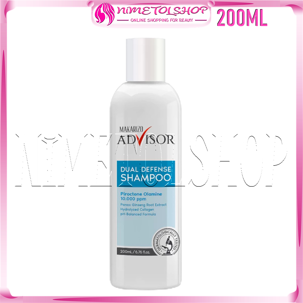 Jual MAKARIZO Advisor Shampoo 200ml Dual Defense Piroctone Olamine ...