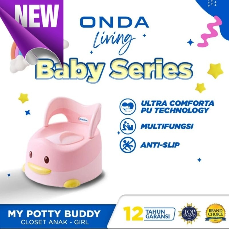 Jual ONDA LIVING MY POTTY BUDDY POTTY TRAINING CLOSET ANAK - GIRL PISPOT | Shopee Indonesia