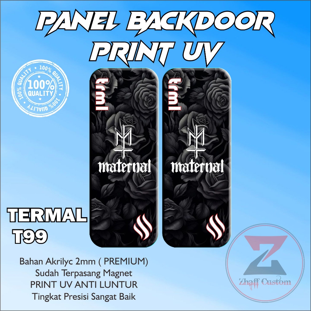 Jual SEAN Accesories Backdoor akrilik TRML T99 print UV panel Akrilik ...